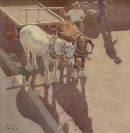 Horse and Dray - Castlemaine Art Museum